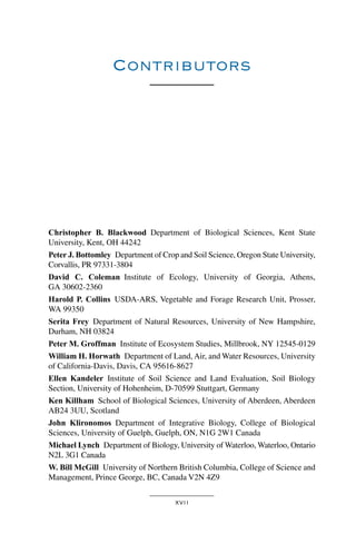 Soil microbiology ecology and biochemistry 3ed Edition Paul E.A. (Ed.) | PDF