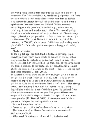 24790 Business Project Final Marketing PROJECT PROPOSALSTEPS .docx ...