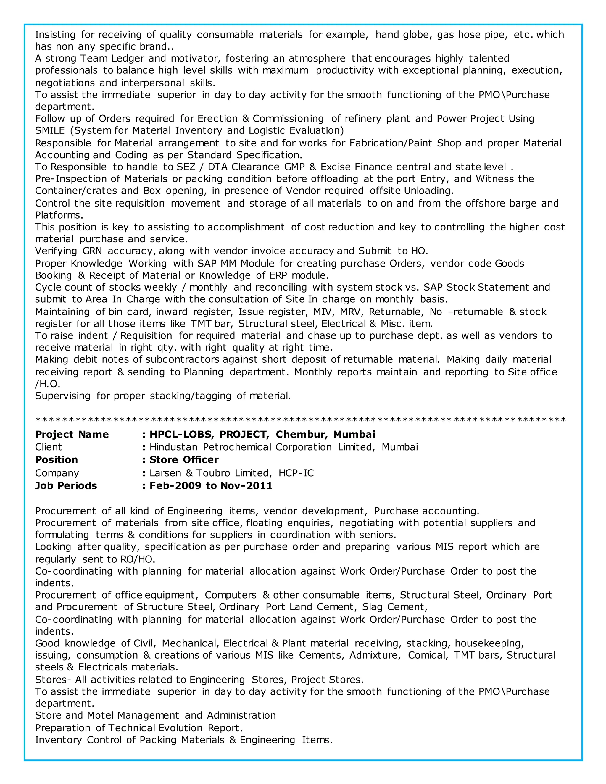 MB Resume | DOCX | Logistics | Business