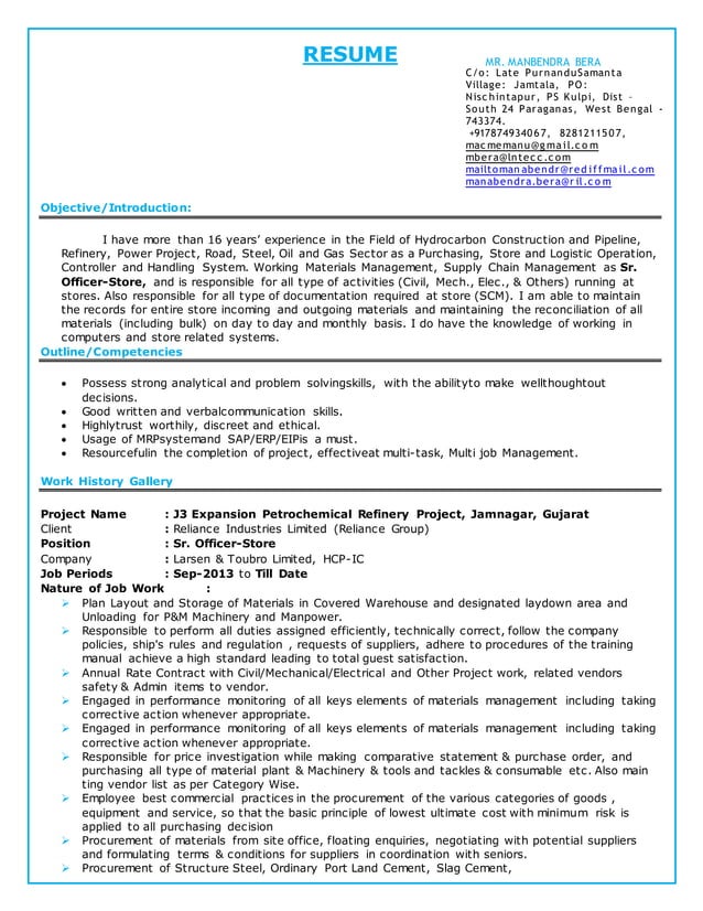 MB Resume | DOCX | Logistics | Business
