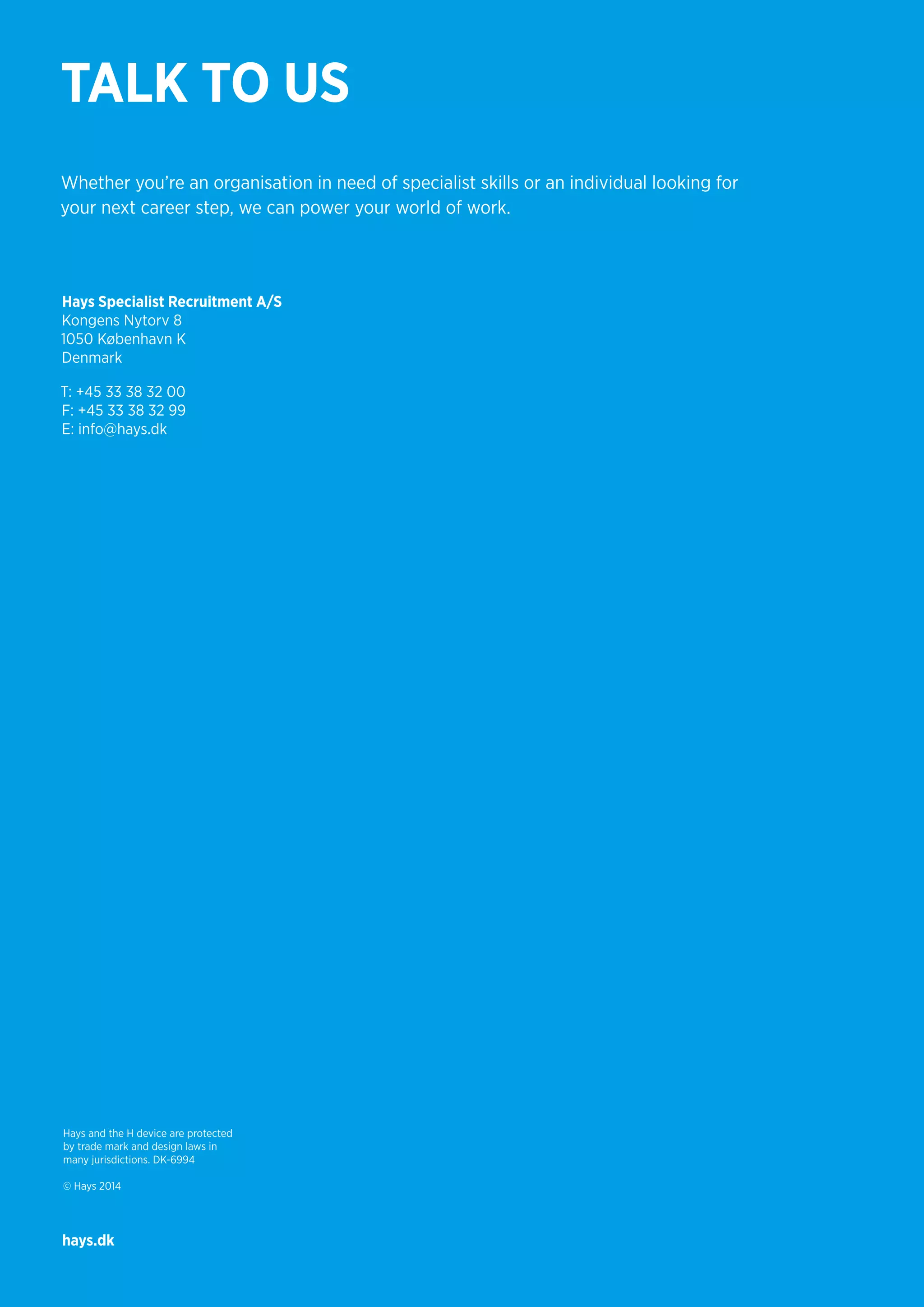 Hays Denmark brochure | PDF