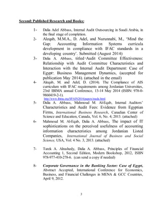 CV Dalia Adel- Accounting | DOCX | Professional School | Postgraduate Education