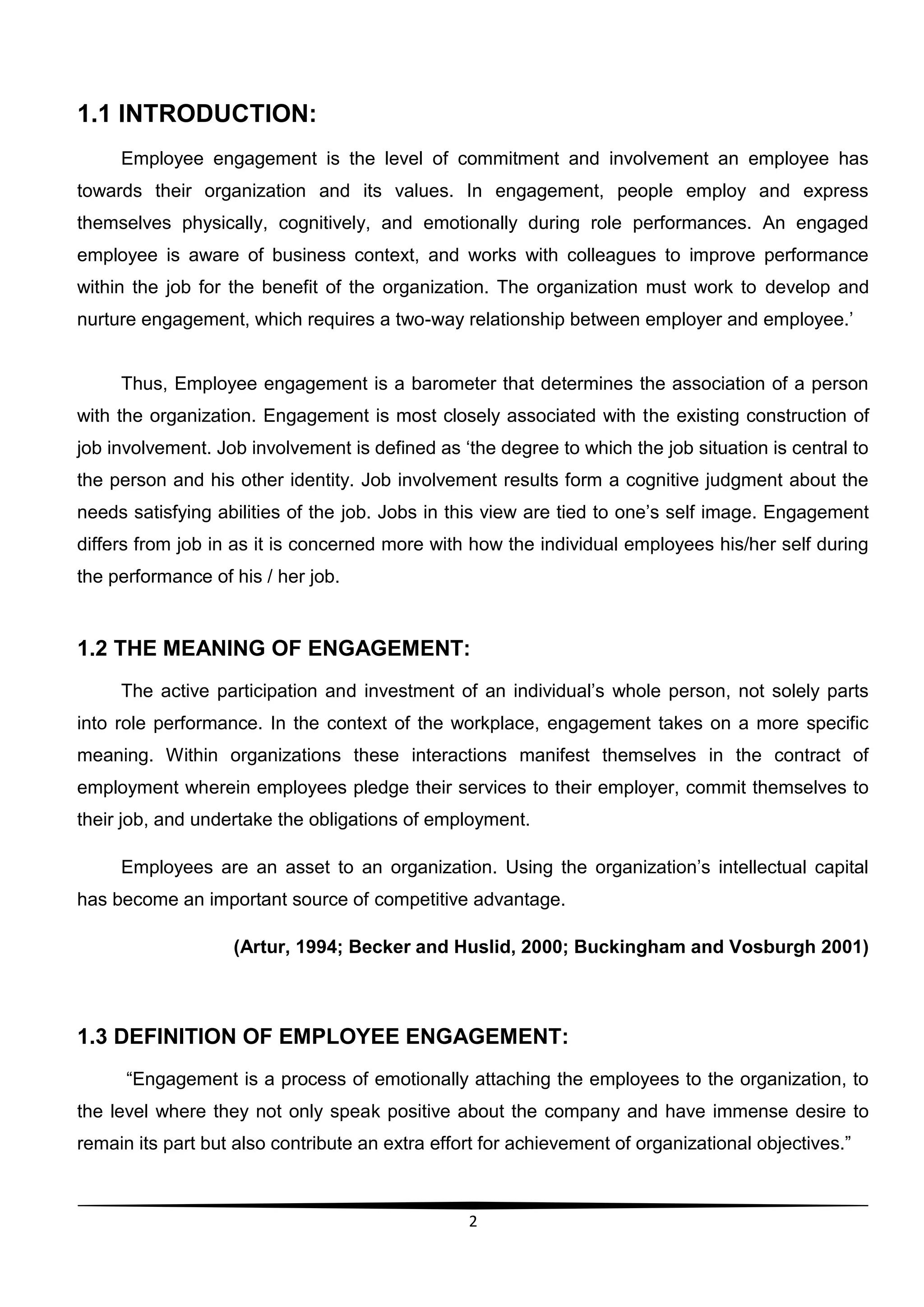 CP Report on Employee Engagement | PDF