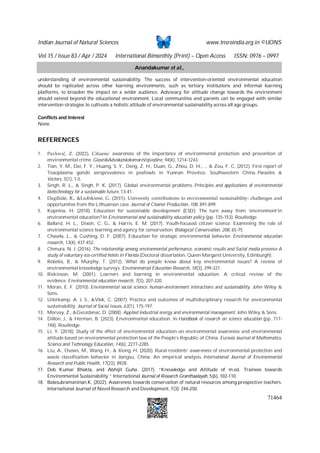 Strategies to Promote Environmental Protection Awareness and Attitude ...