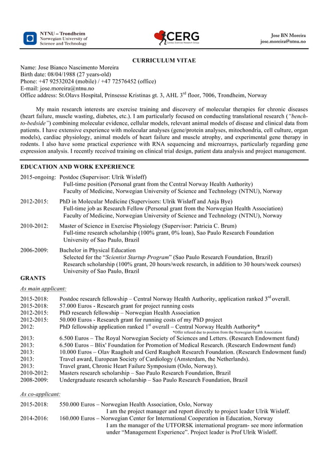 CV JB Moreira | PDF | Heart and Cardiovascular Diseases | Diseases and Conditions