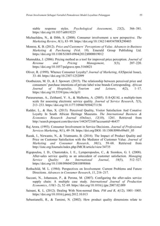 Peran Involvement Sebagai Variabel Pemoderasi Model Loyalitas Pelanggan ...