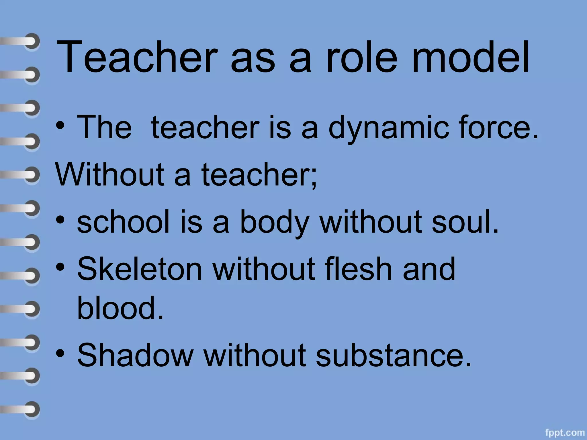 Teacher as role model | PPT