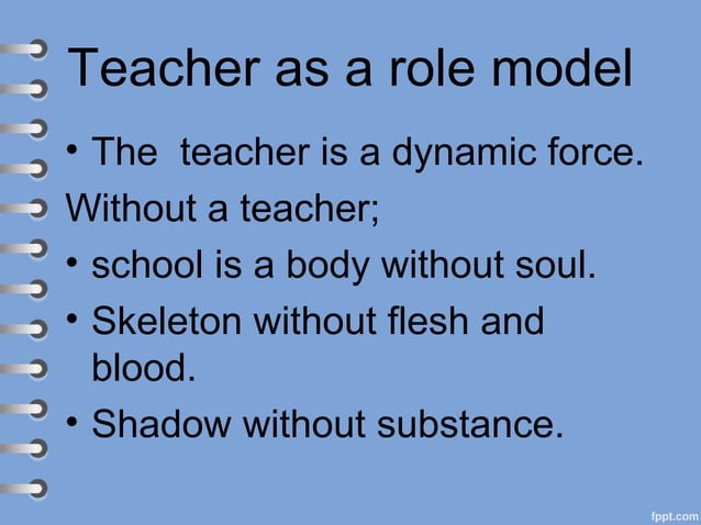 Teacher as role model | PPT