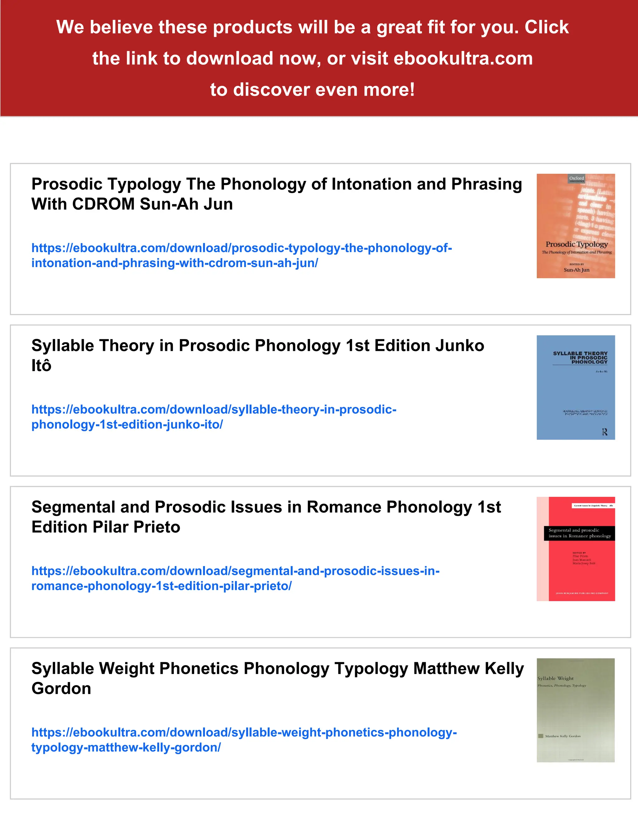 Prosodic Typology II The Phonology of Intonation and Phrasing Sun-Ah Jun (Editor) | PDF