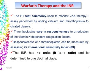 Managing Warfarin Therapy in Atrial Fibrilation) | PPT