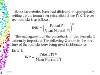 Managing Warfarin Therapy in Atrial Fibrilation) | PPT
