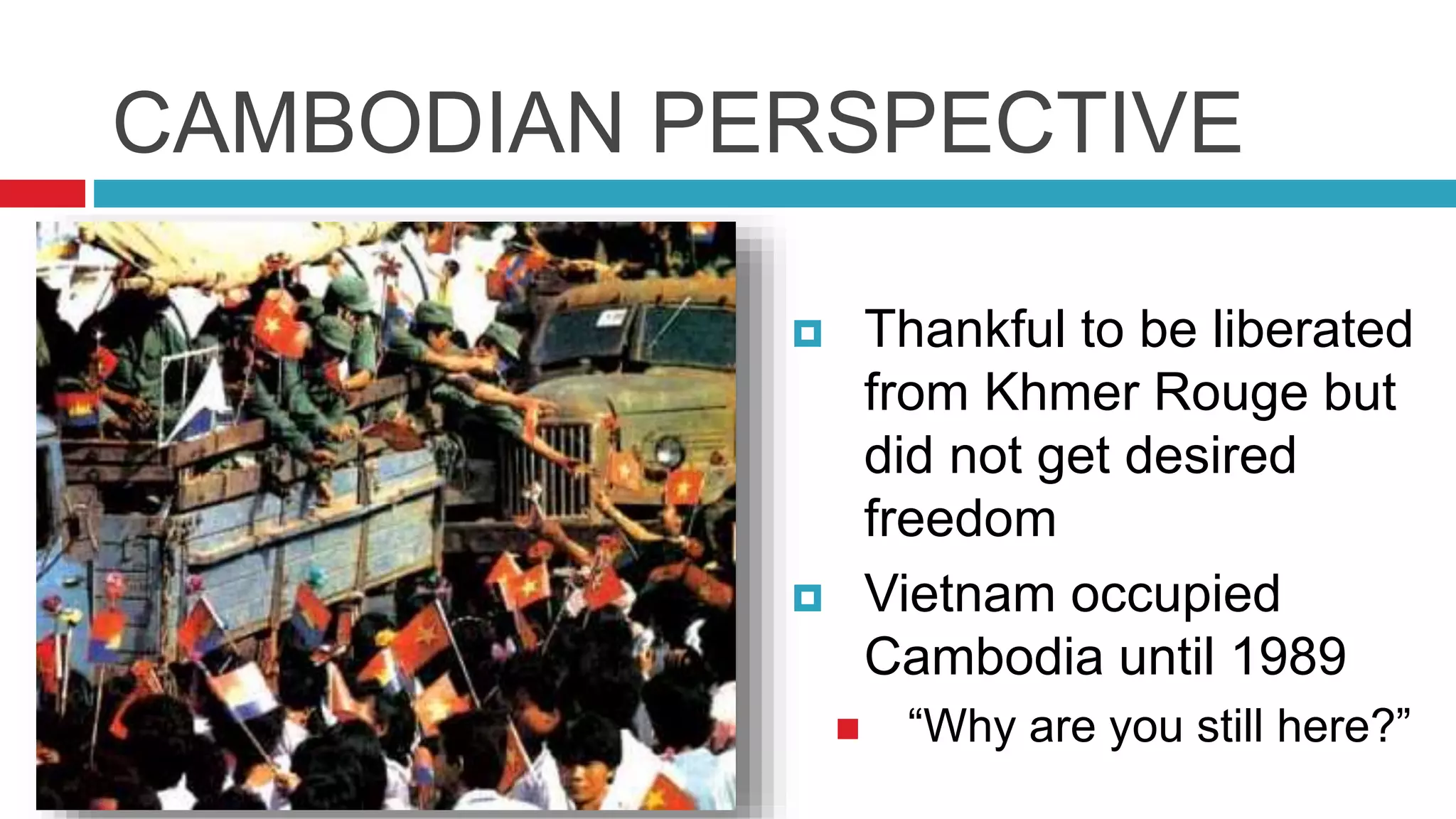 Problem Definition of Vietnamese Liberation of Cambodia, 1979 | PPTX