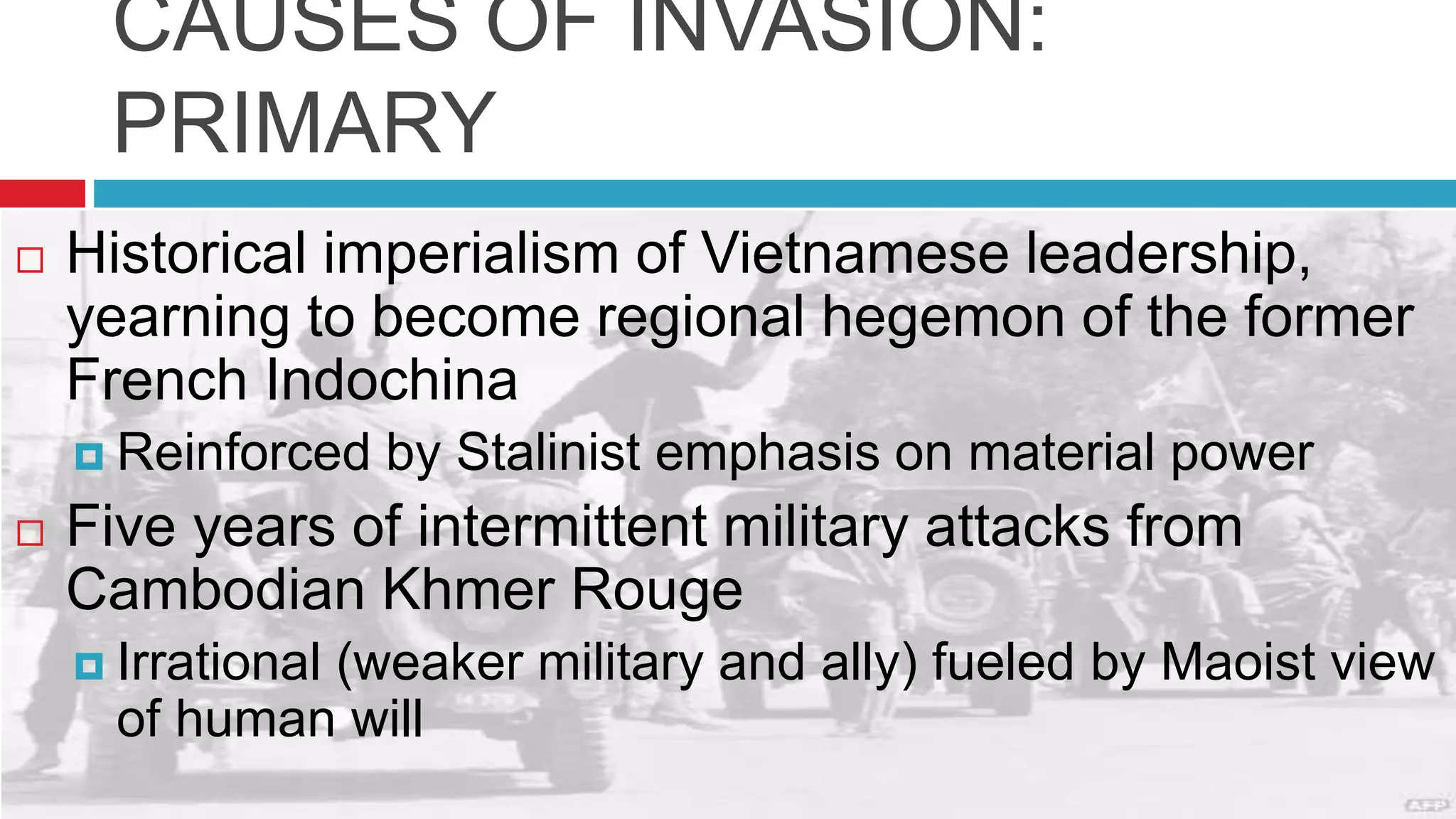 Problem Definition of Vietnamese Liberation of Cambodia, 1979 | PPTX