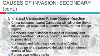 Problem Definition of Vietnamese Liberation of Cambodia, 1979 | PPTX
