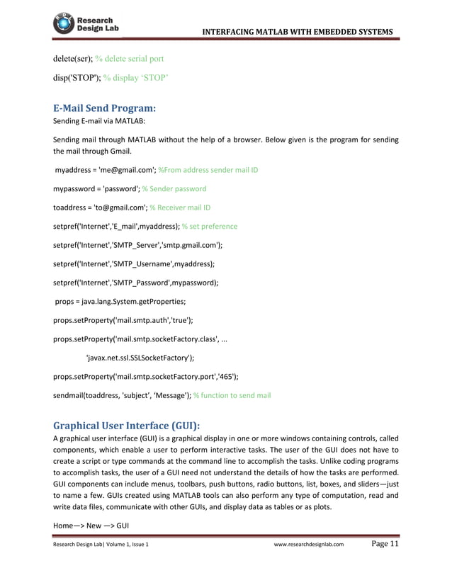 Interfacing Matlab With Embedded Systems Pdf 