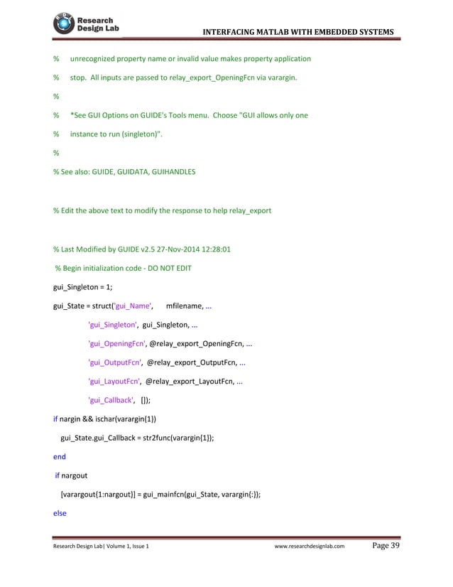 interfacing matlab with embedded systems | PDF | Programming Languages | Computing