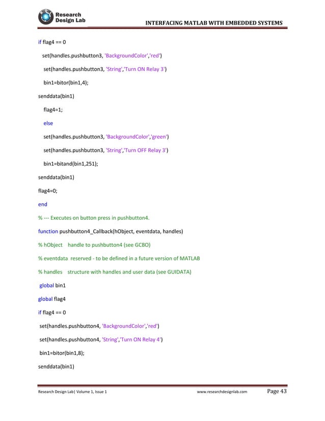 interfacing matlab with embedded systems | PDF | Programming Languages ...