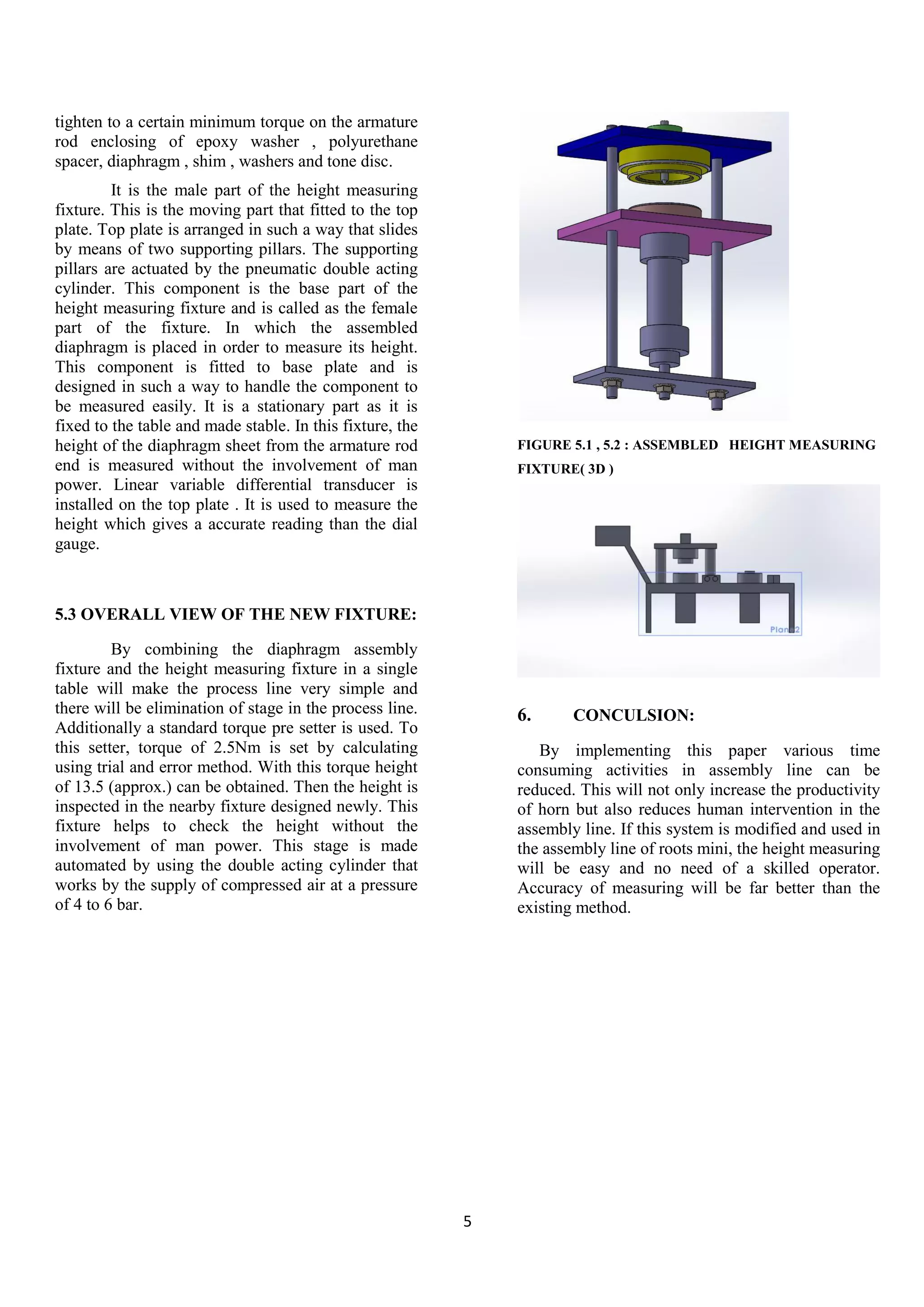 design and fixture in horn assembly | PDF