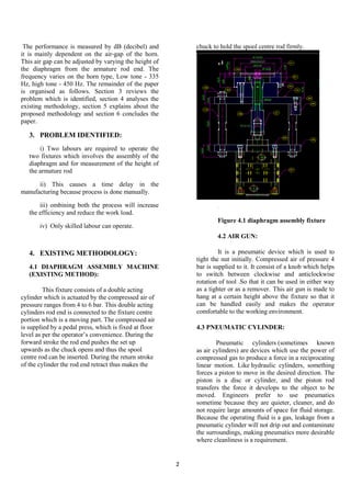 design and fixture in horn assembly | PDF