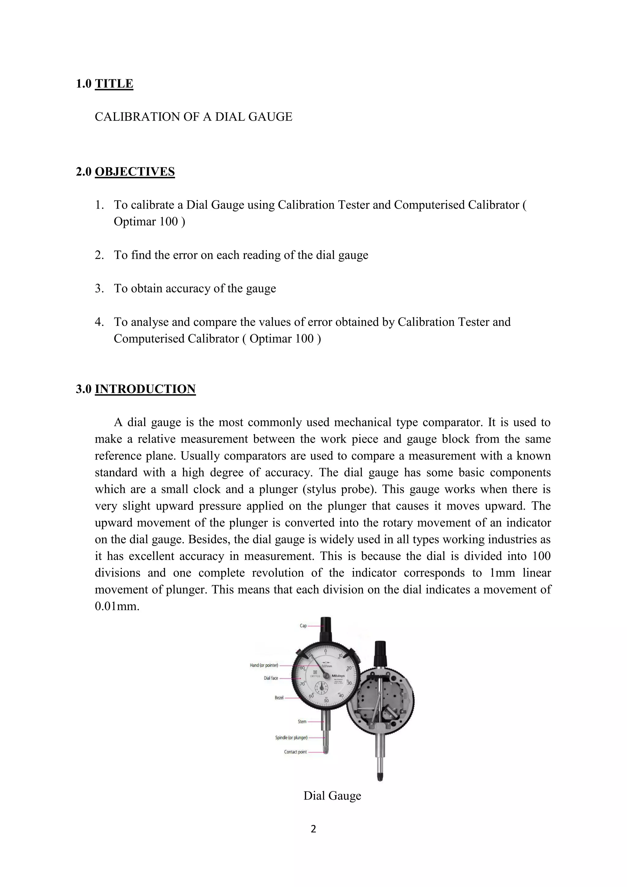 248608510 calibration-of-dial-gauge | PDF