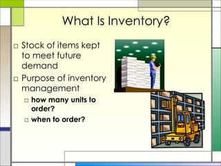 24867879 inventory-management-control-lecture-3 | PPT | Logistics ...