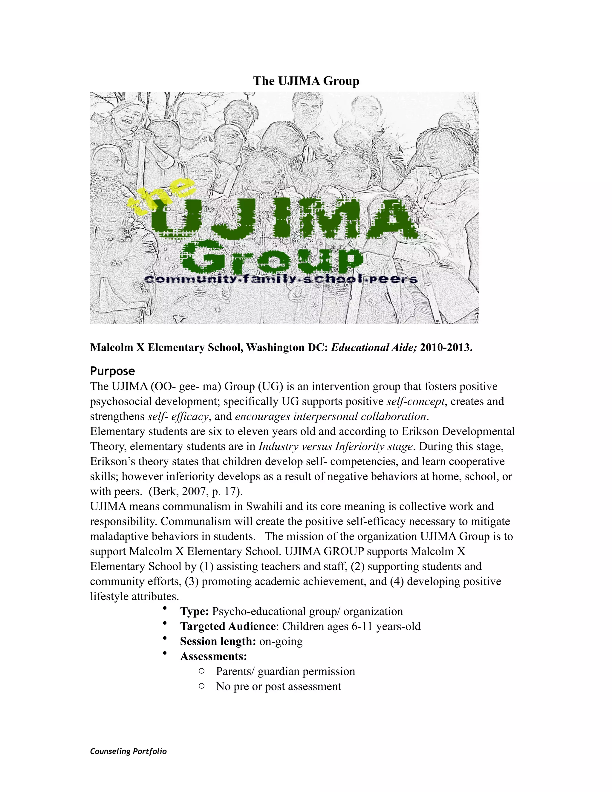 Counseling Portfolio | PDF