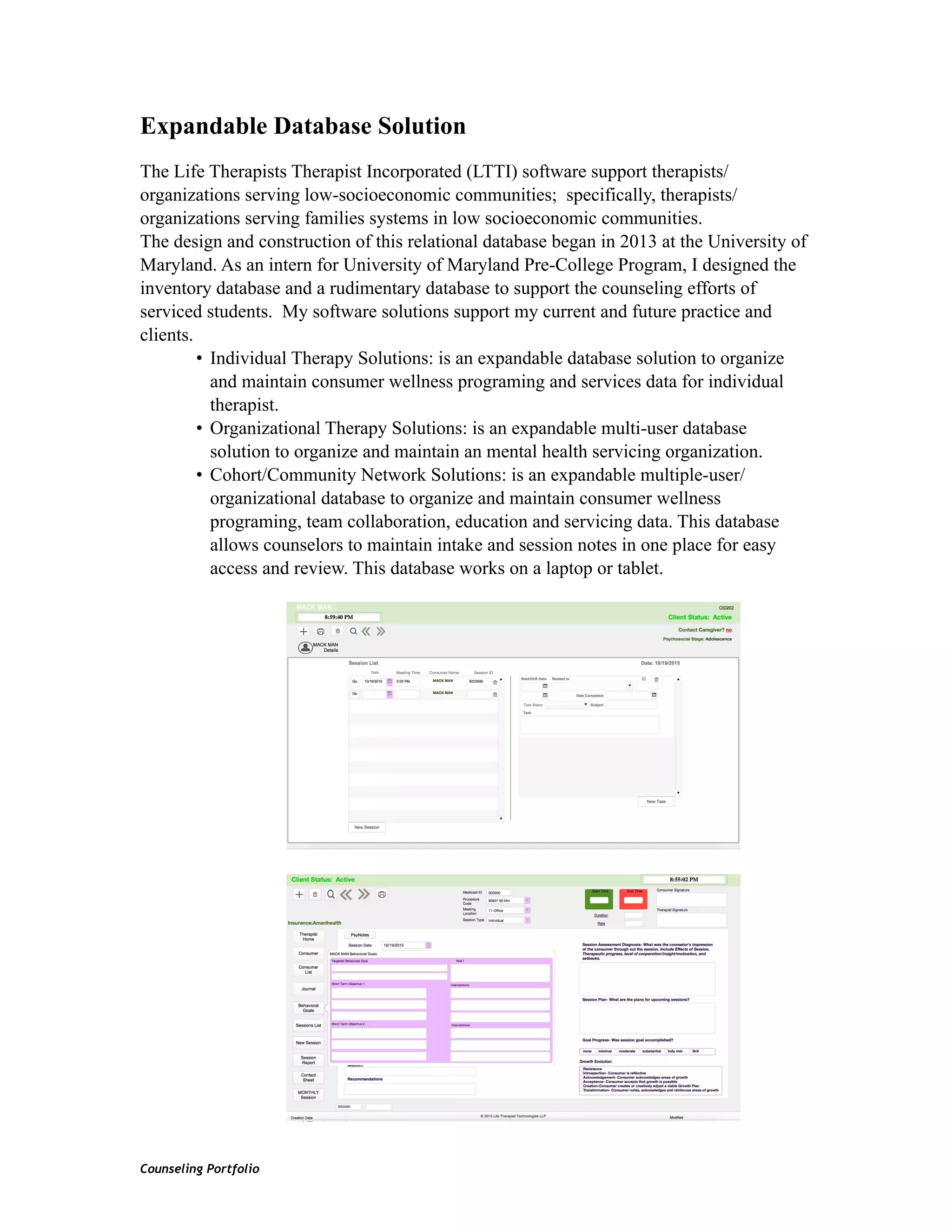 Counseling Portfolio | PDF