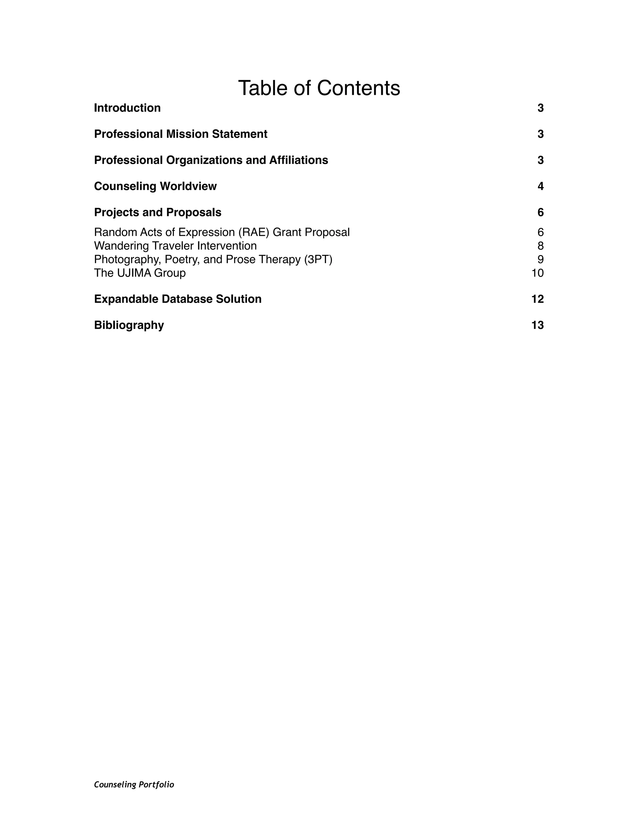 Counseling Portfolio | PDF