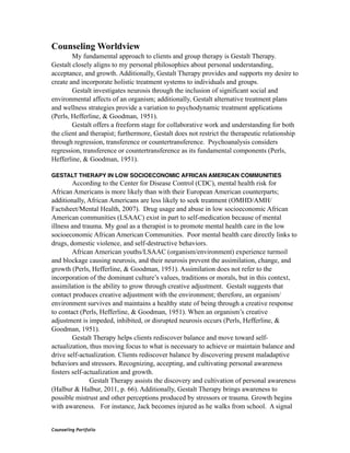Counseling Portfolio | PDF