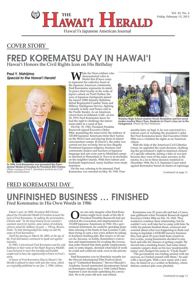 Hi-Herald Fred Korematsu | PDF