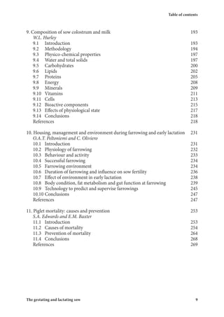 The Gestating And Lactating Sow 2015 Chantal Farmer | PDF