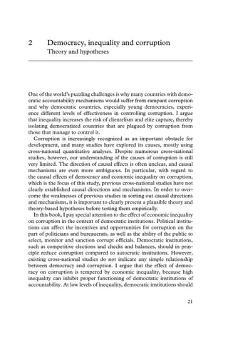Democracy Inequality And Corruption Korea Taiwan And The Philippines ...