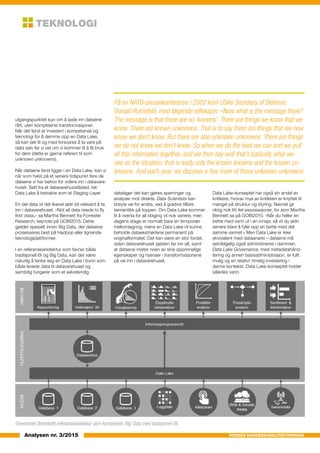 Analysen 3-2015_Data Lake vs Datavarehus | PDF