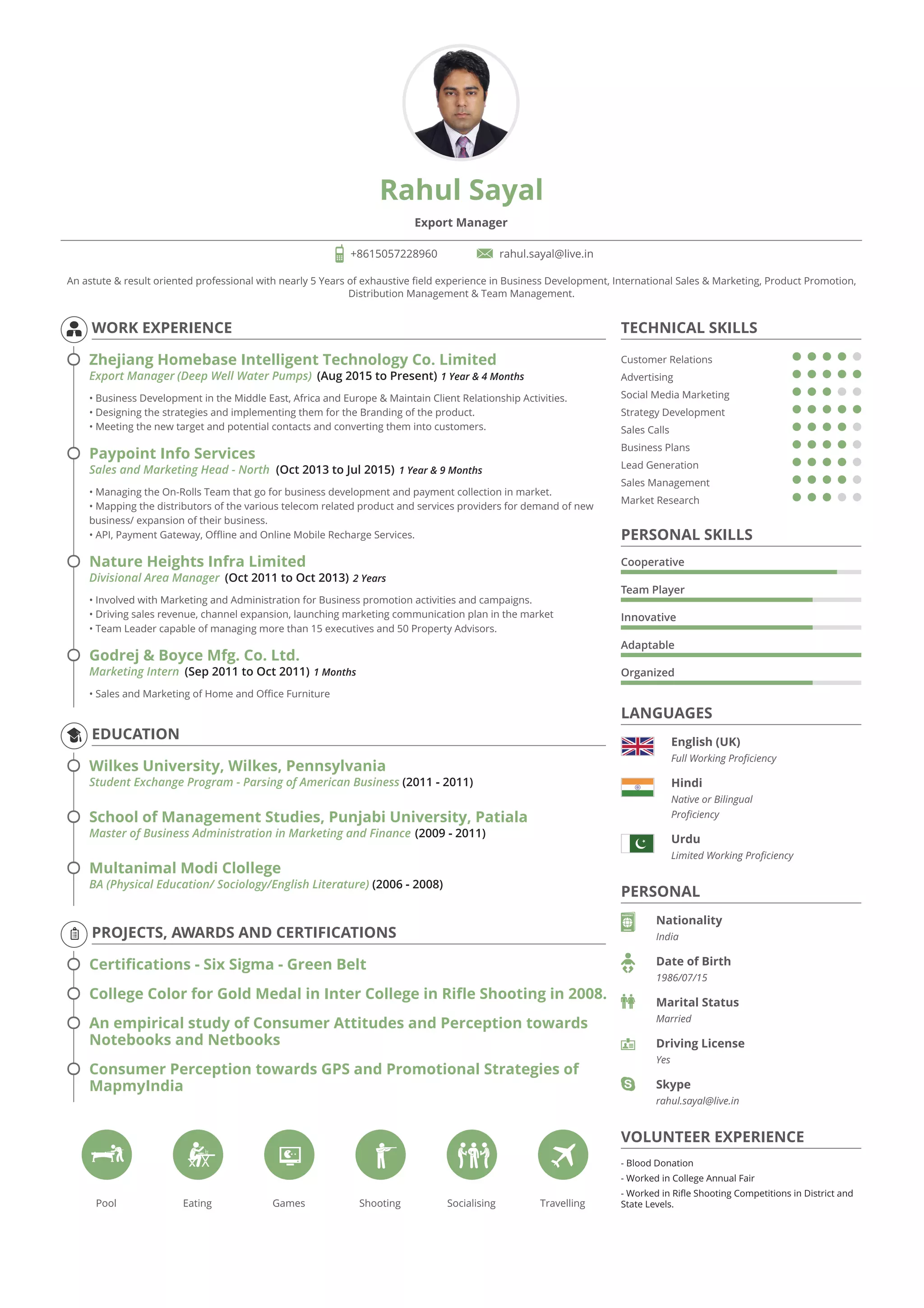 CV- Rahul Sayal | PDF