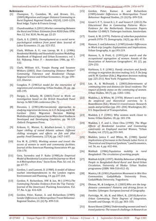 Examining the Demographic and Socio Economic Differentials in Commuting ...