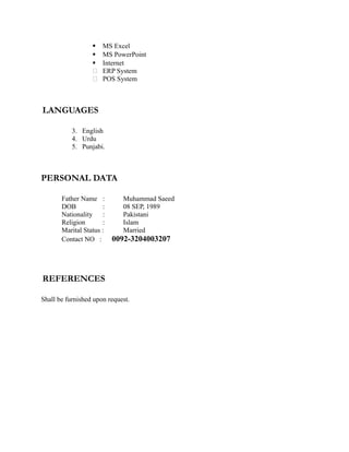 Noman | DOC | Business | Business and Finance