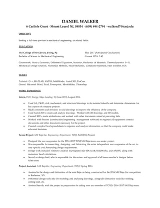 Daniel Walker Resume | DOCX