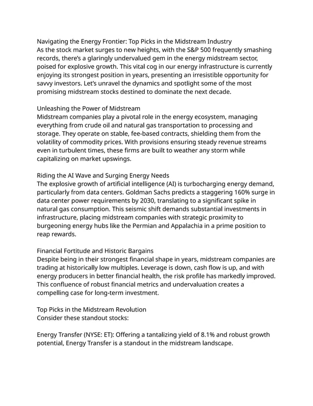 248 Navigating the Energy Frontier Top Picks in the Midstream Industry.docx