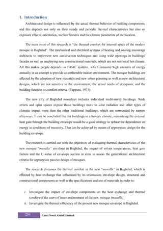 Thermal Comfort Assessment to Building Envelope: A Case Study for New ...