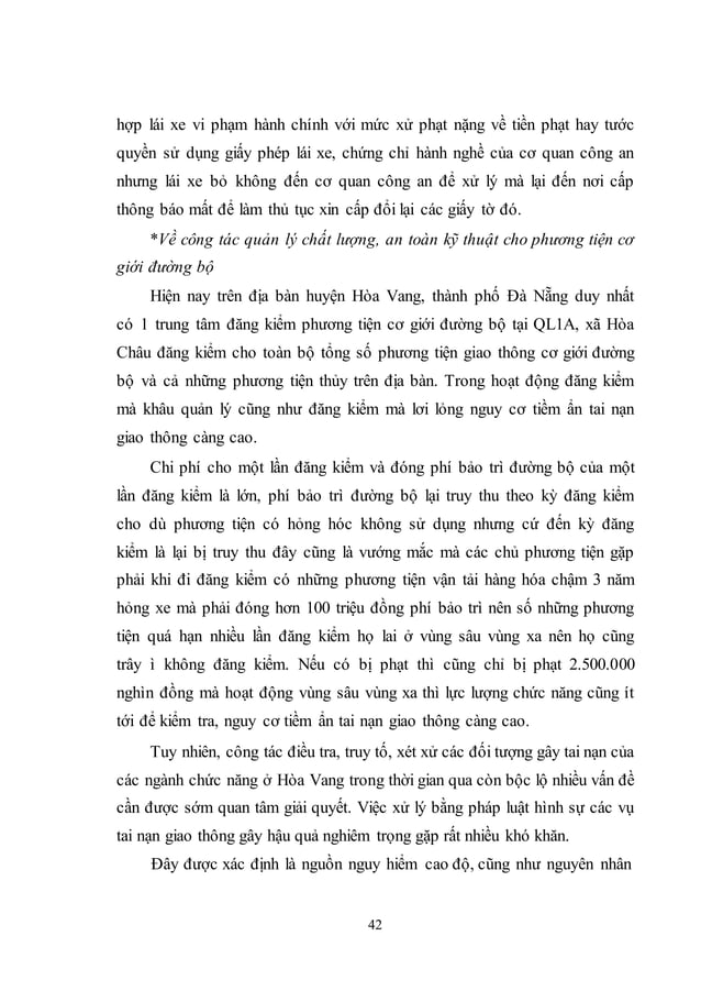 Luận văn: Tội vi phạm quy định về tham gia giao thông đường bộ, 9 ĐIỂM | DOC