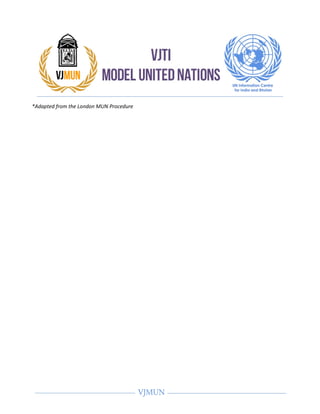 249023228 vjmun-rules-of-procedure | PDF | Elections | Politics