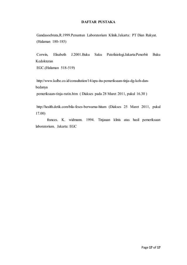 249456048 makalah-6-kimia-klinik-feses | DOCX