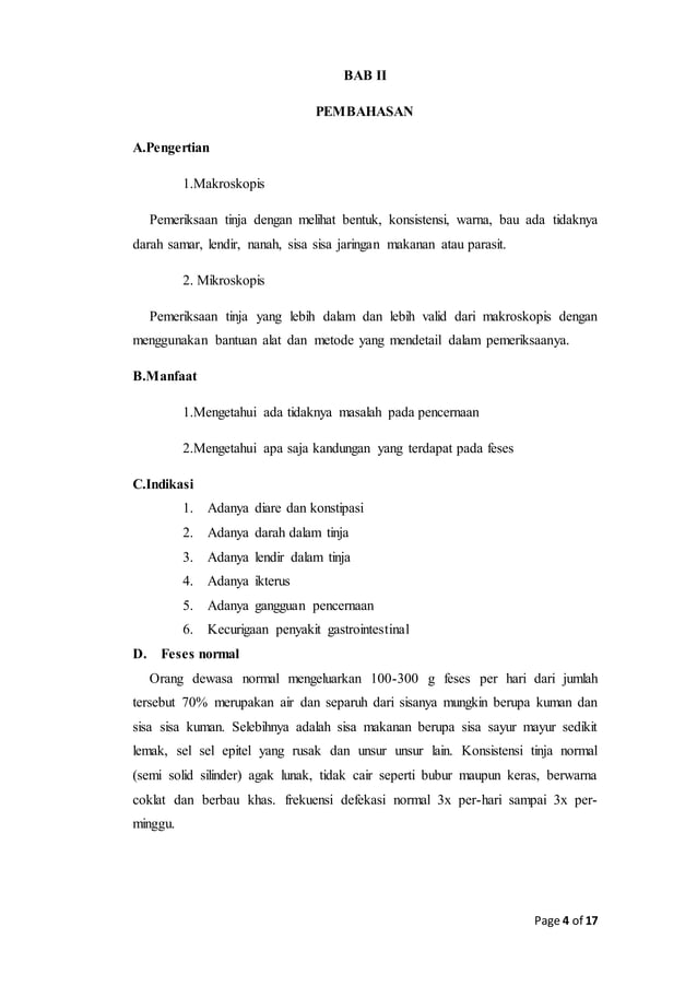 249456048 makalah-6-kimia-klinik-feses | DOCX