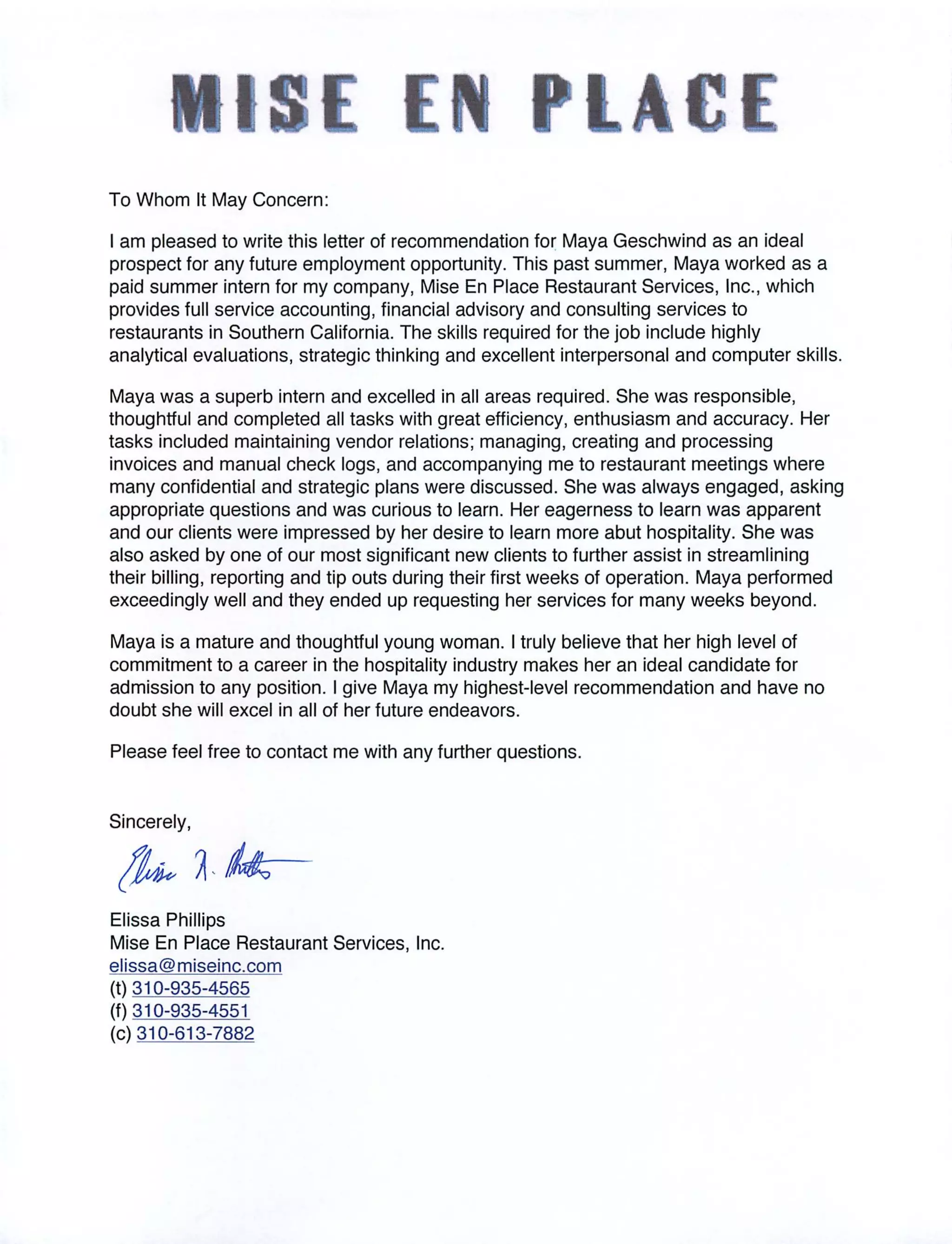 Letter of Rec. | PDF