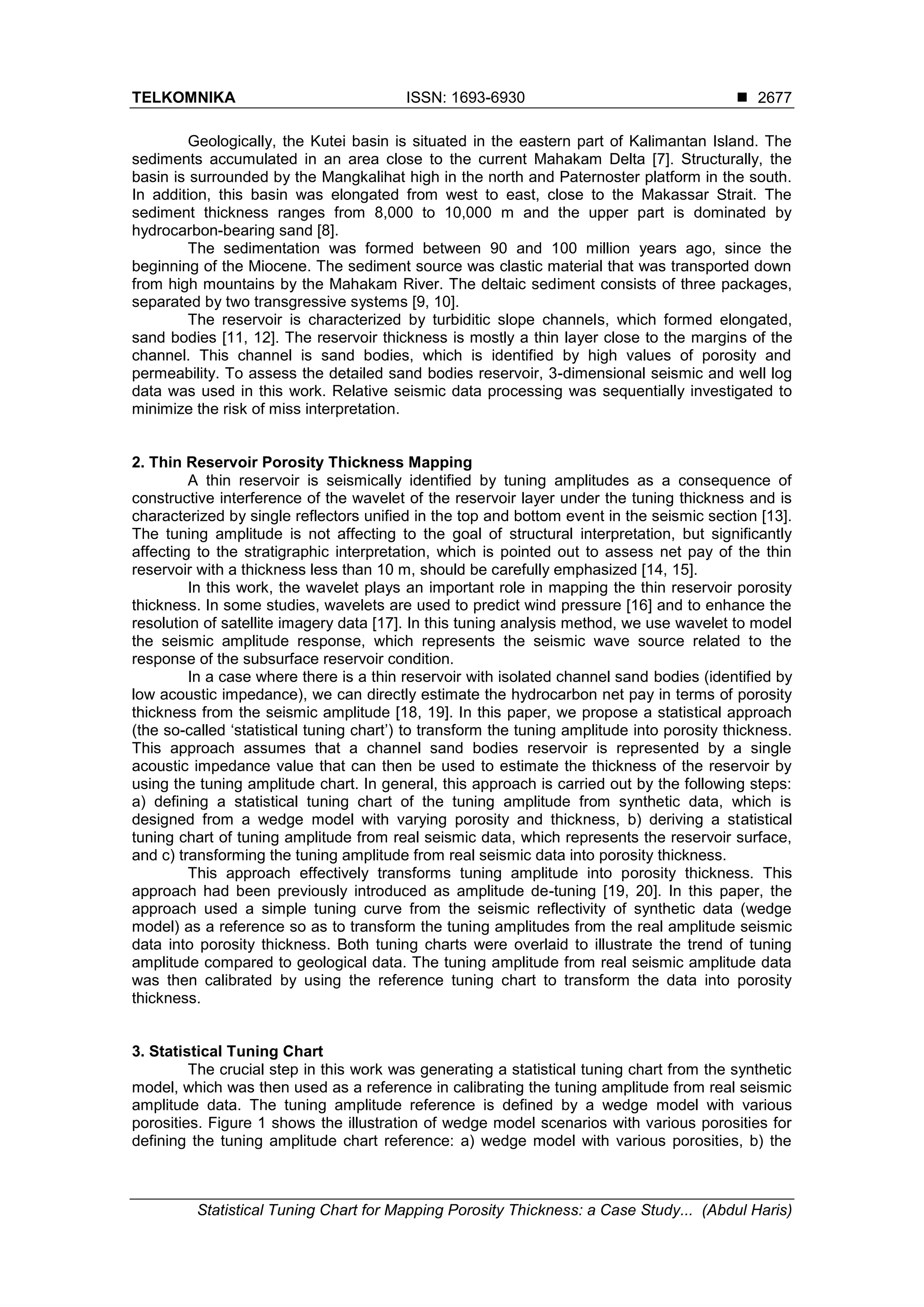 Statistical Tuning Chart for Mapping Porosity Thickness: a Case Study ...