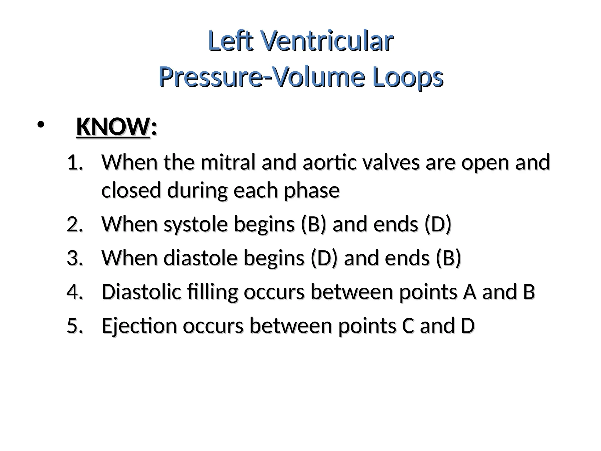 presentation of left ventricular pressure volume loops for dummies | PPT