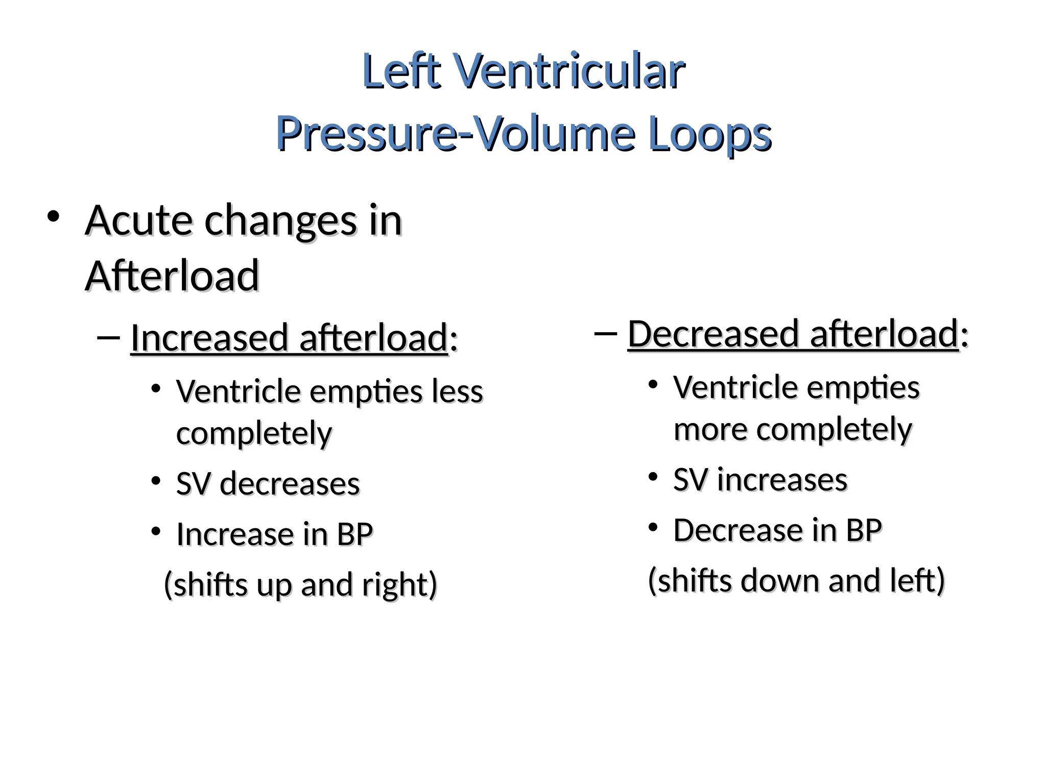 presentation of left ventricular pressure volume loops for dummies | PPT