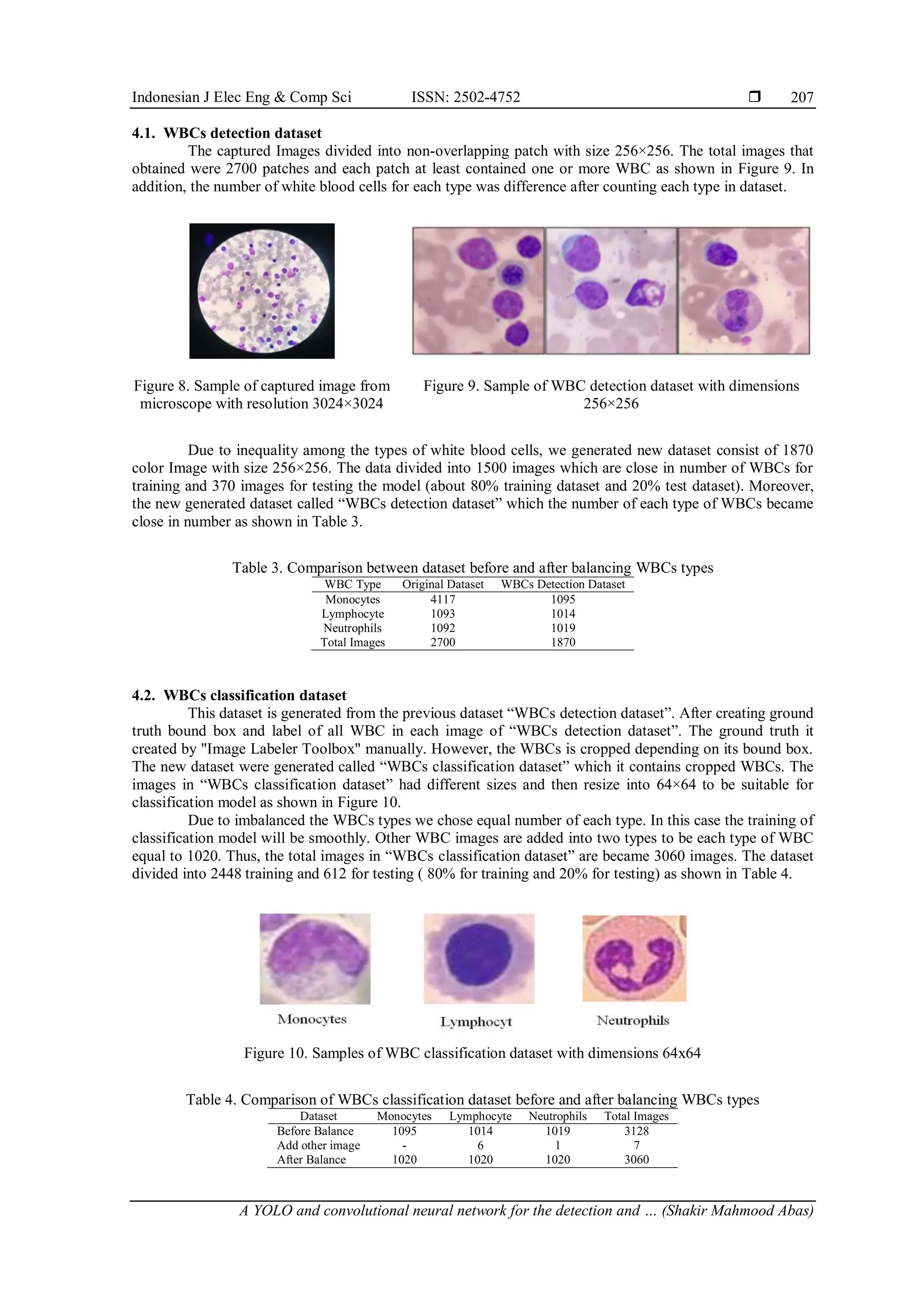 A YOLO and convolutional neural network for the detection and ...