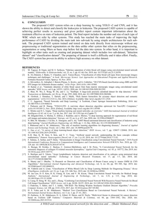 A YOLO and convolutional neural network for the detection and ...