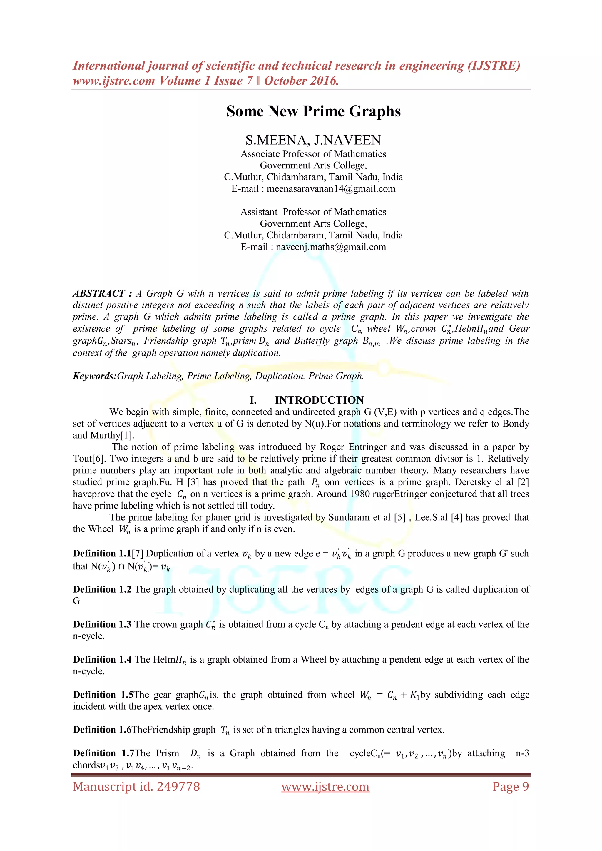 Some New Prime Graphs | PDF